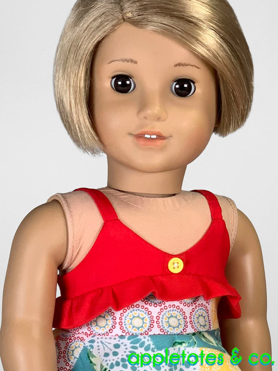 Kesha Dress 18 Inch Doll Sewing Pattern Appletotes And Co