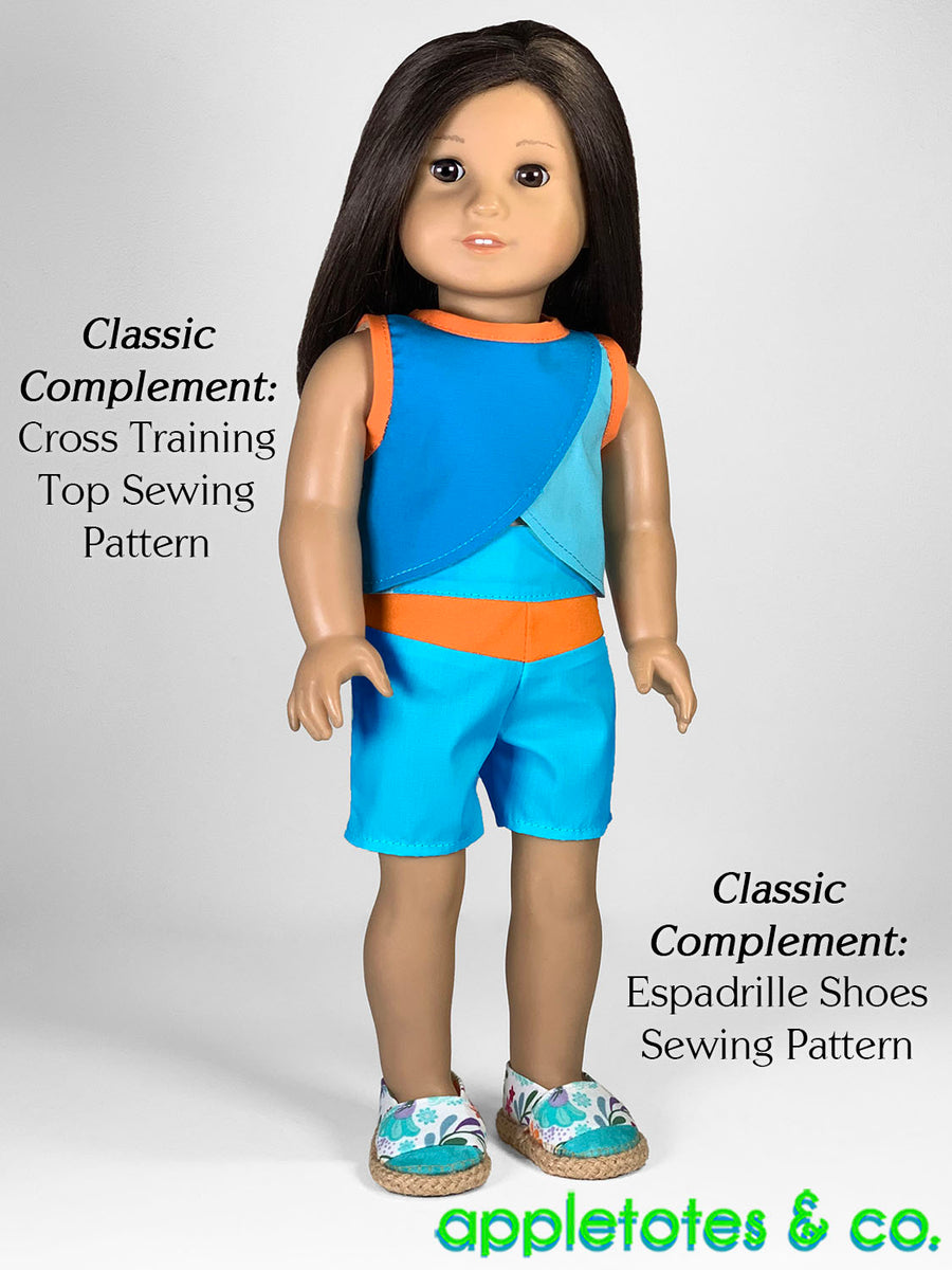 Violet Shorts 18 Inch Doll Sewing Pattern Appletotes And Co