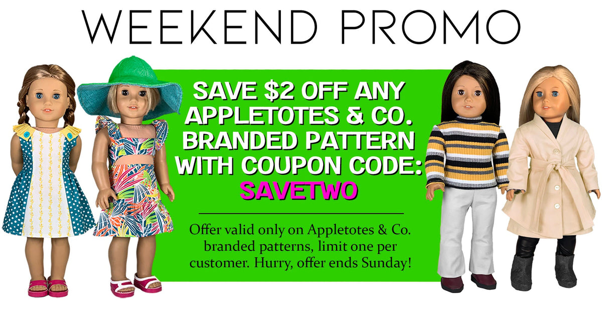 SAVE TWO WEEKEND PROMO – Appletotes & Co.