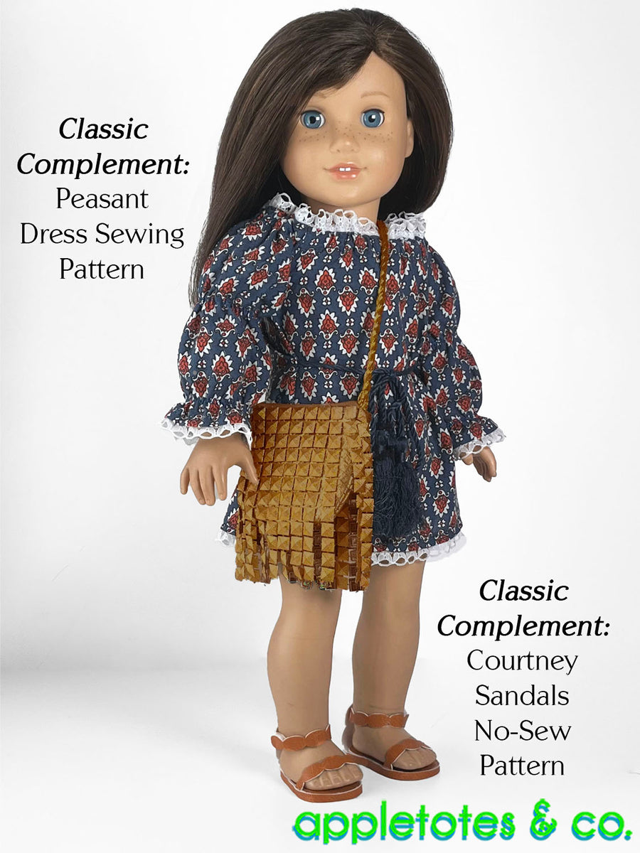 70's Zippered Bag Sewing Pattern for 18 Inch Dolls – Appletotes & Co.