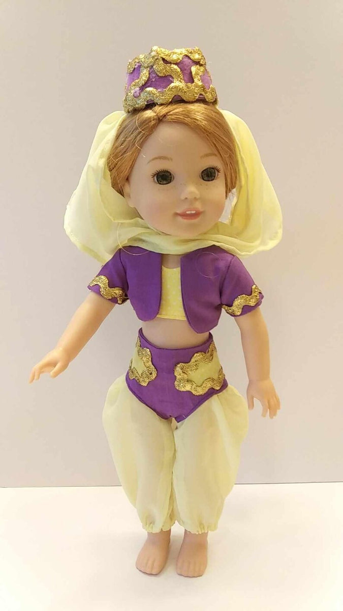 Belly Dancer Costume 14 and 18 Inch Doll Sewing Pattern – Appletotes & Co.