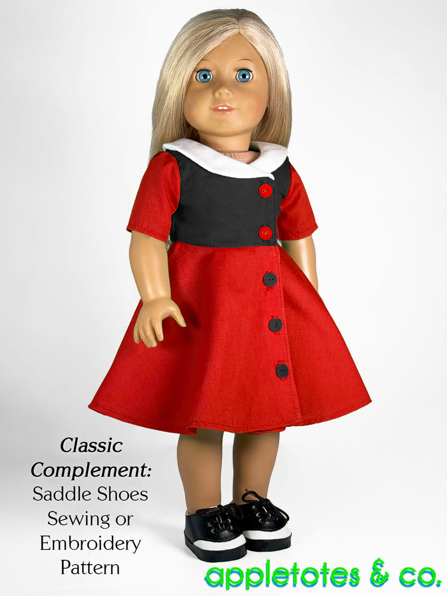 Betty Dress 18 Inch Doll Sewing Pattern – Appletotes & Co.