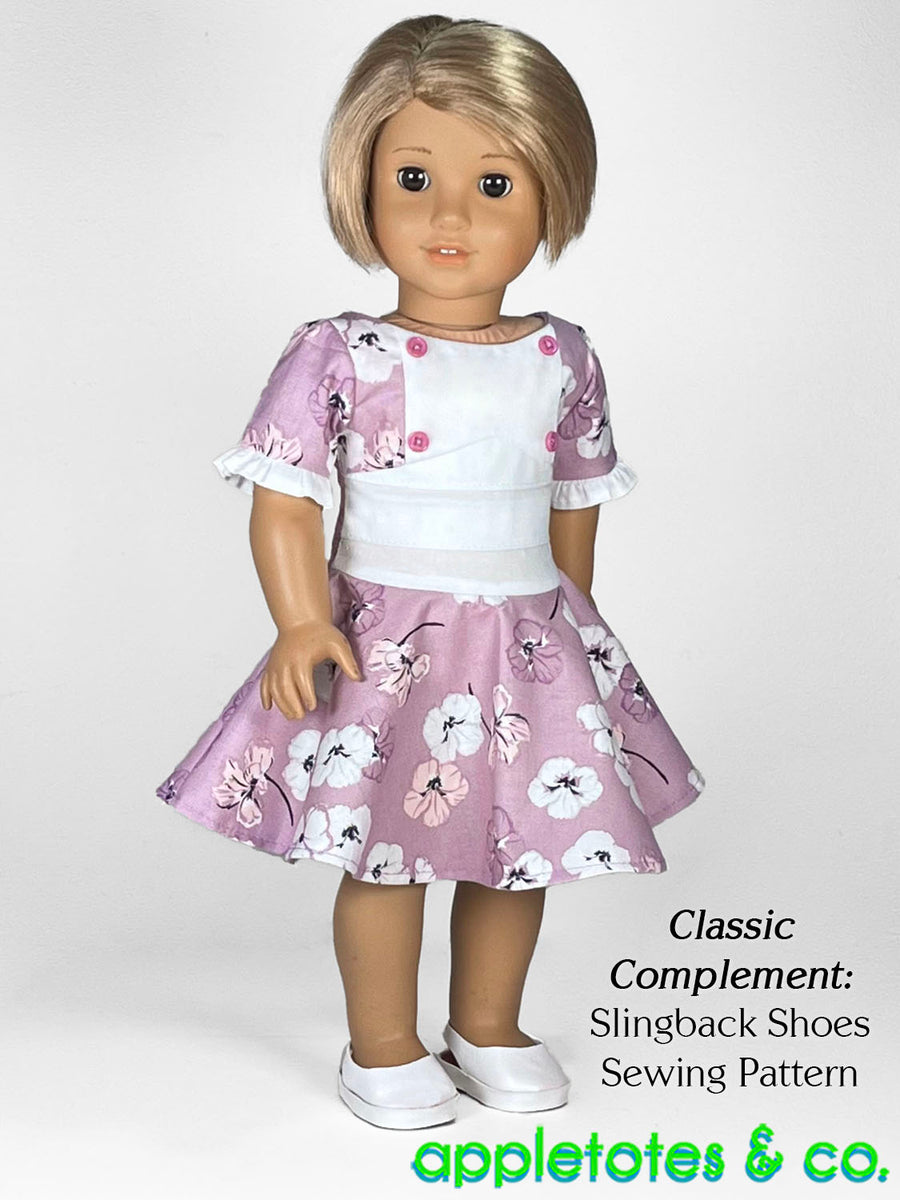 Blaire Dress 18 Inch Doll Sewing Pattern – Appletotes & Co.