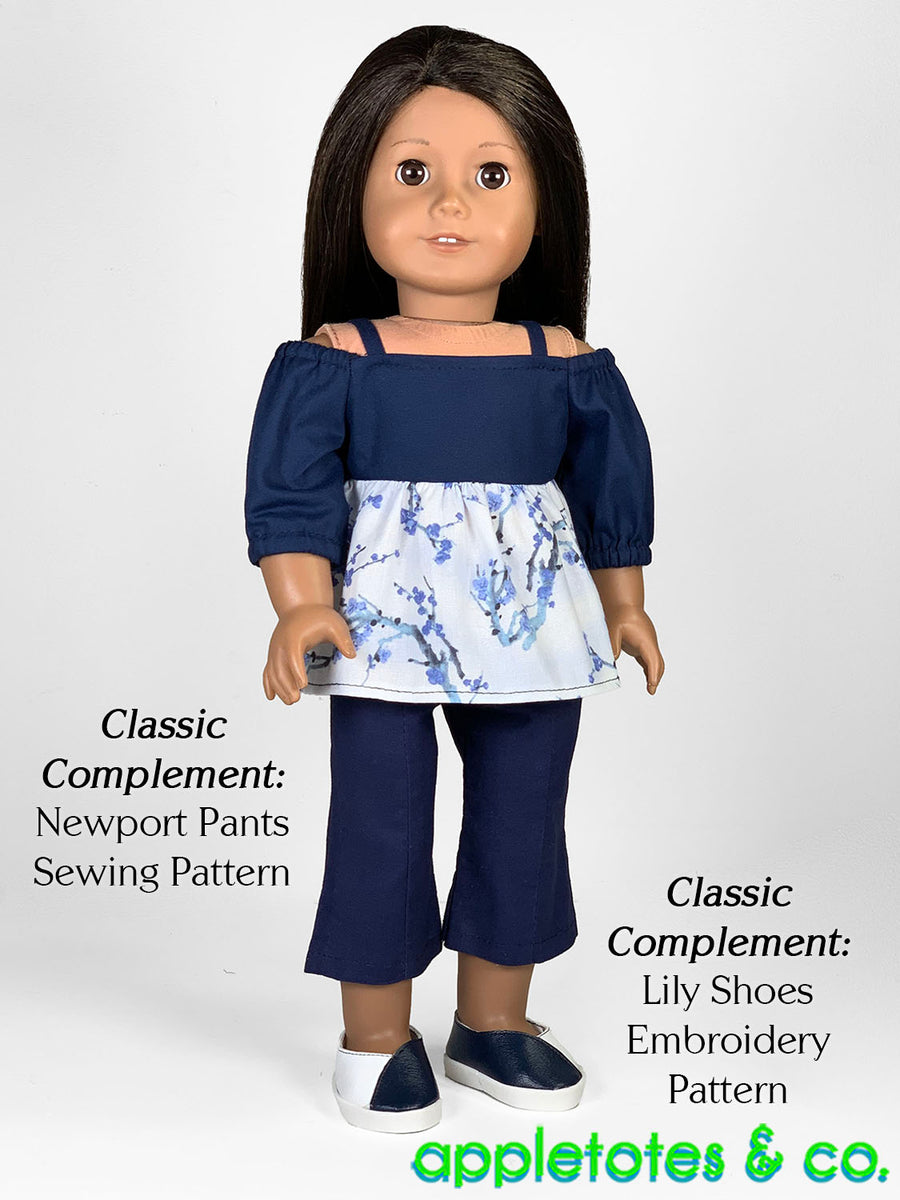 Chantal Dress and Top 18 Inch Doll Sewing Pattern – Appletotes & Co.
