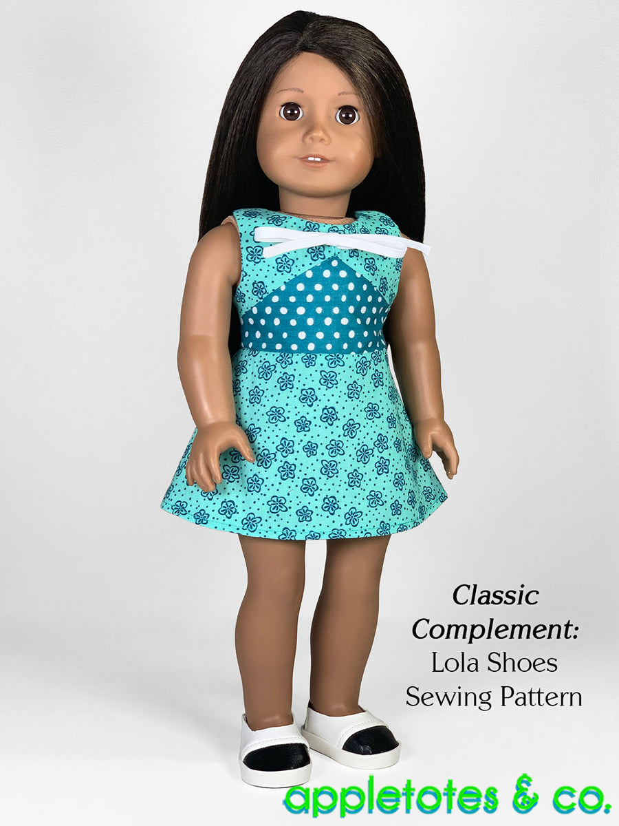 Claudia Dress 18 Inch Doll Sewing Pattern – Appletotes & Co.
