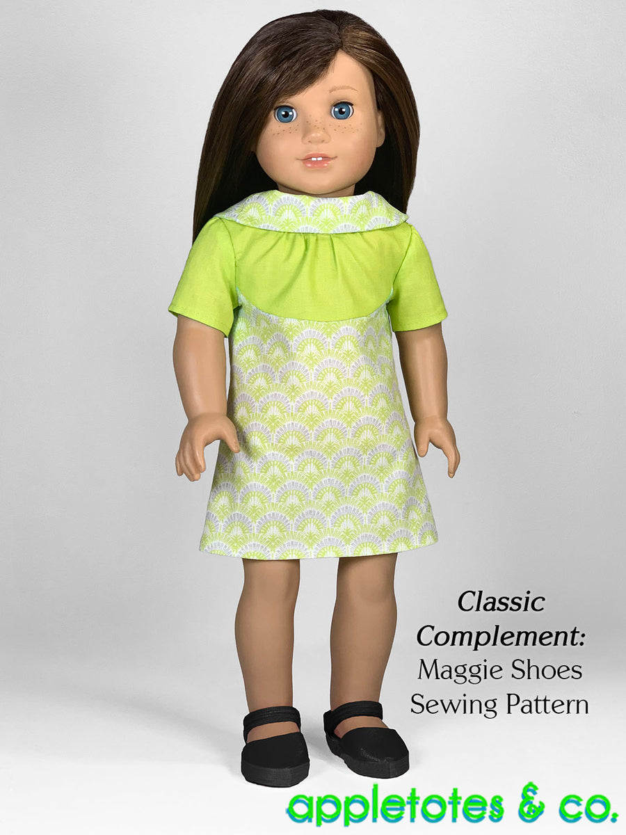 Jackie Dress 18 Inch Doll Sewing Pattern – Appletotes & Co.