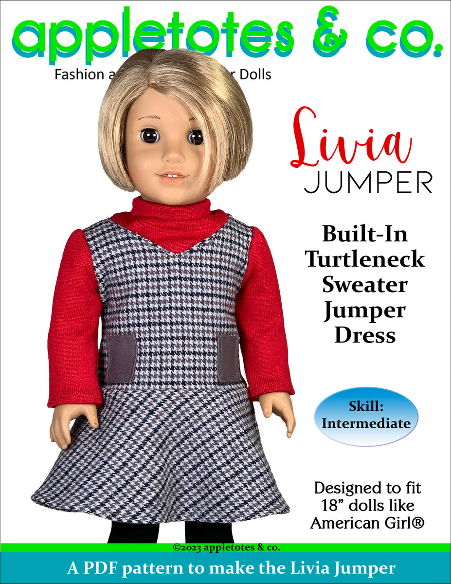 Livia Jumper 18 Inch Doll Sewing Pattern – Appletotes & Co.