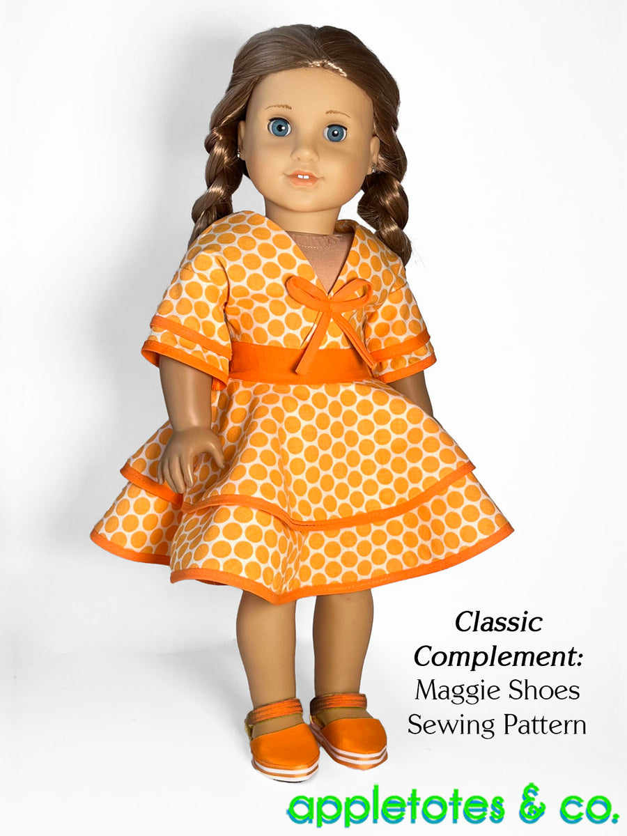 Rosie Dress 18 Inch Doll Sewing Pattern – Appletotes & Co.