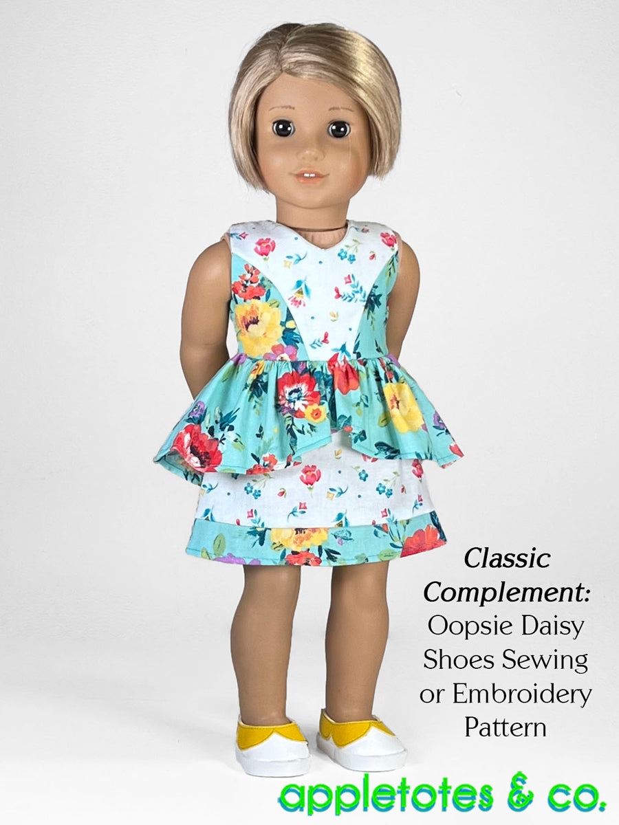 Tatiana Dress 18 Inch Doll Sewing Pattern – Appletotes & Co.