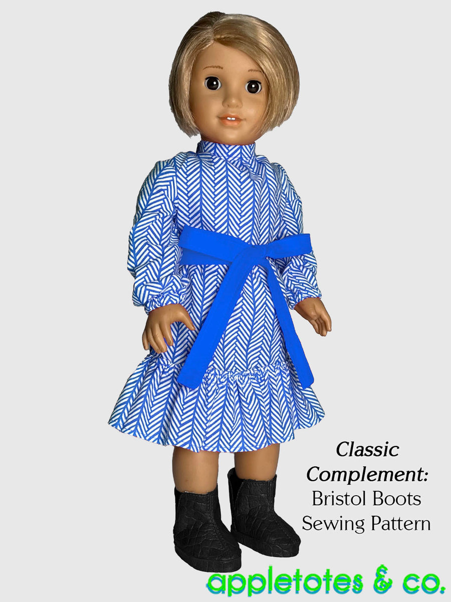 Whitney Dress 18 Inch Doll Sewing Pattern – Appletotes & Co.