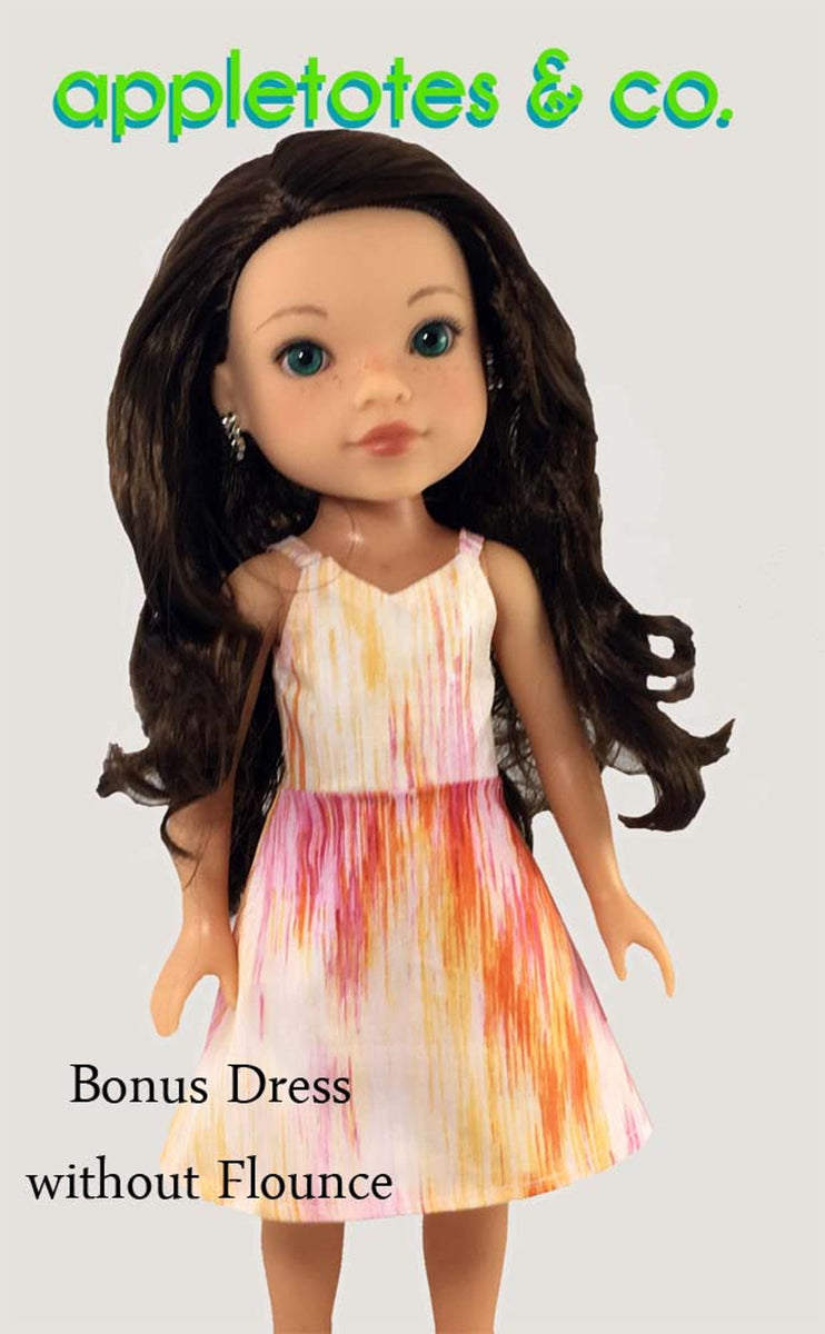 Cold Shoulder Dress Sewing Pattern for 14" Dolls – Appletotes & Co.