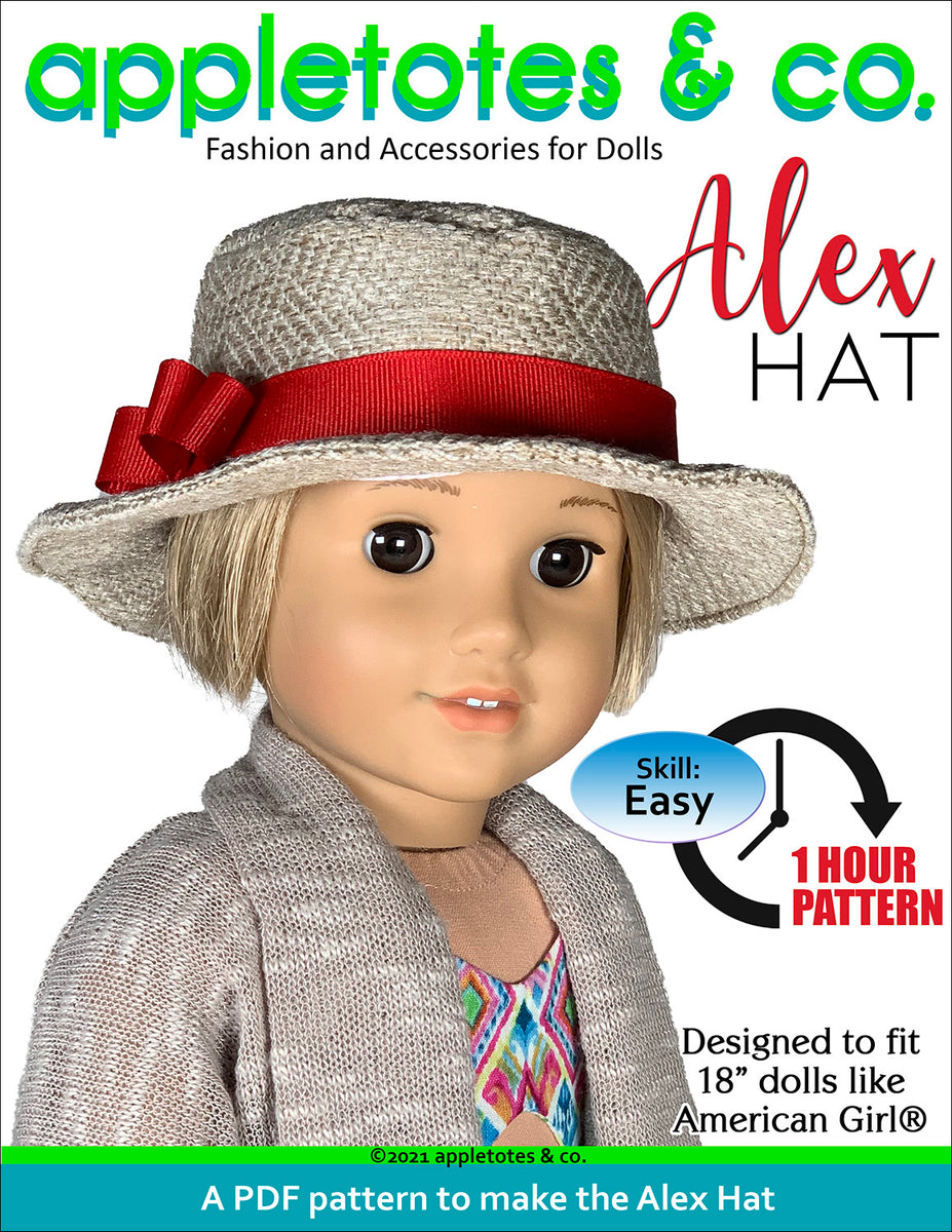 Alex Hat 18 Inch Doll Pattern – Appletotes & Co.