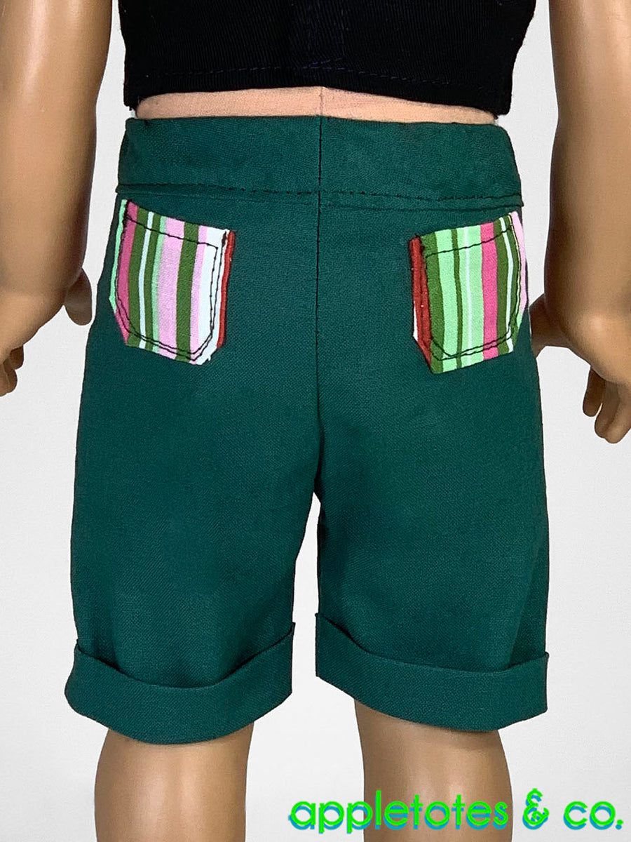 Bermuda Shorts 18 Inch Doll Sewing Pattern – Appletotes & Co.