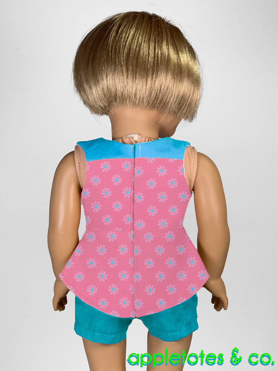 Kimmie Blouse 18 Inch Doll Sewing Pattern Appletotes And Co