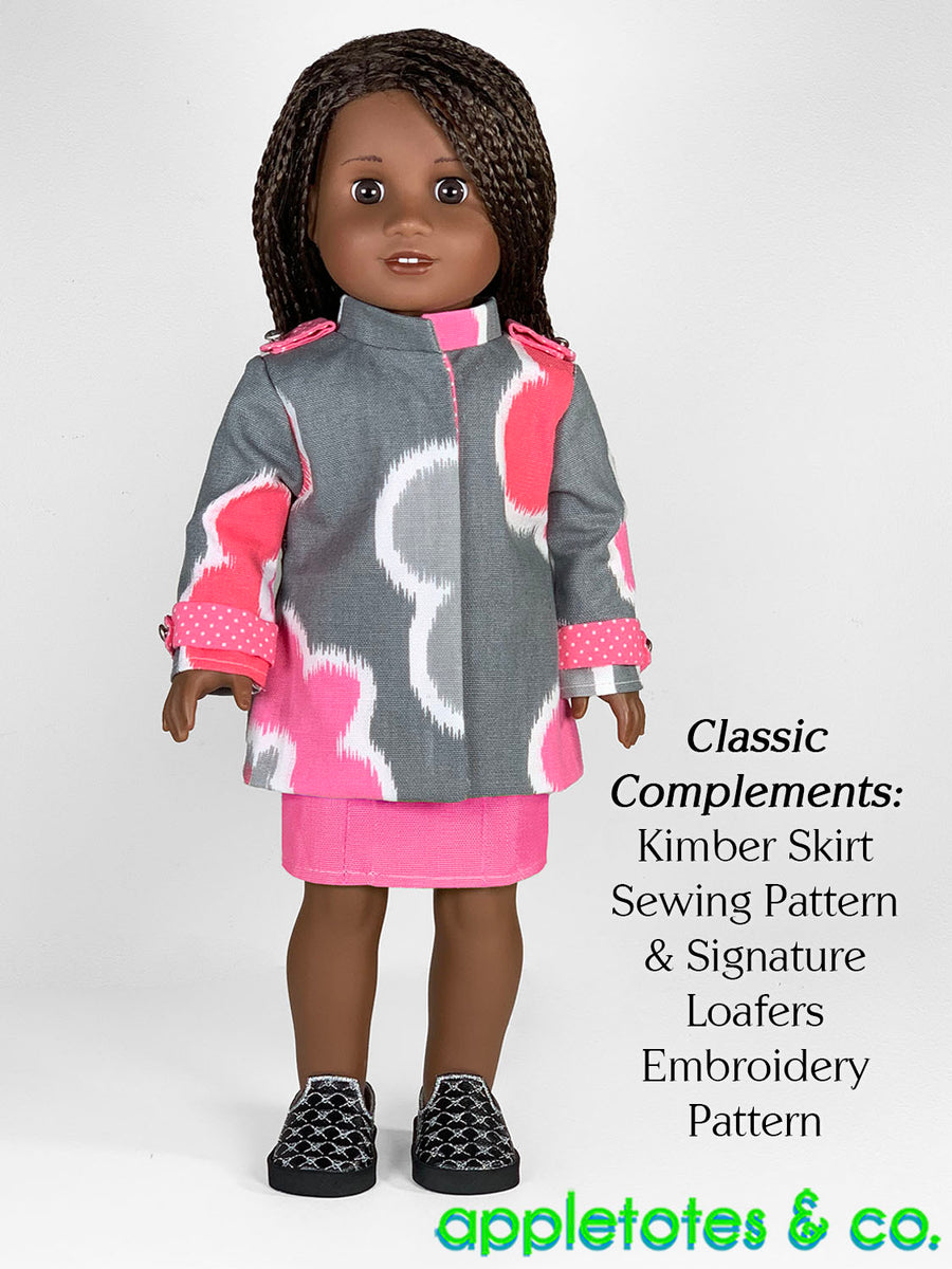 Skye Jacket 18 Inch Doll Sewing Pattern – Appletotes & Co.